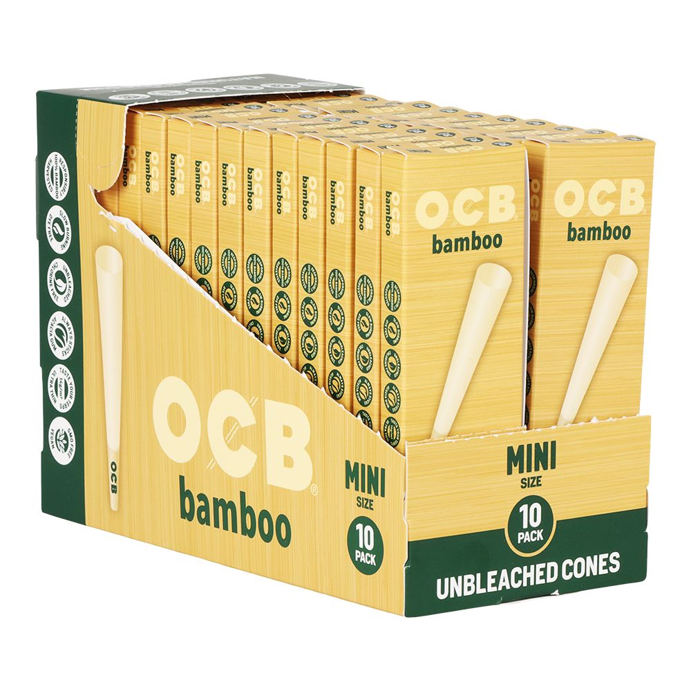 OCB Bamboo Cones Bulk - Mini & 1 1/4 Sizes — Kush Cargo