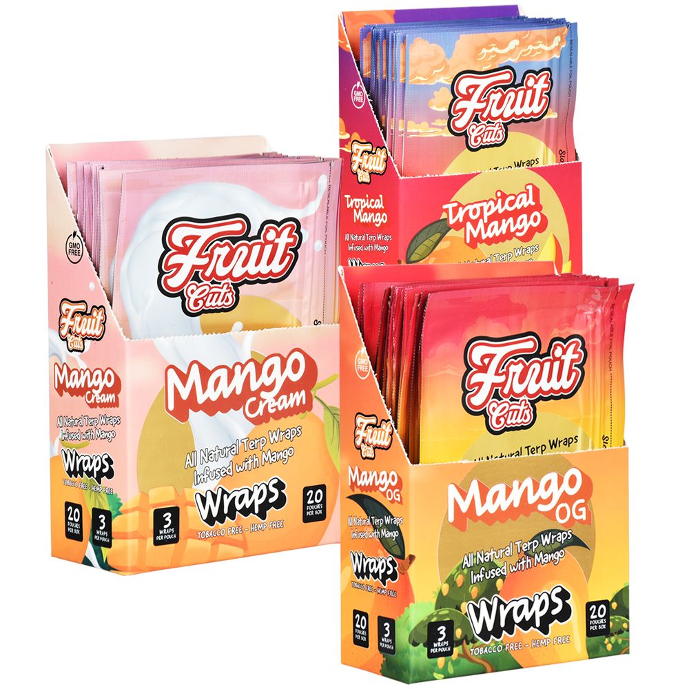 Fruit Cuts Mango Infused Terp Wraps – Tobacco-Free, Slow-Burning Wraps ...