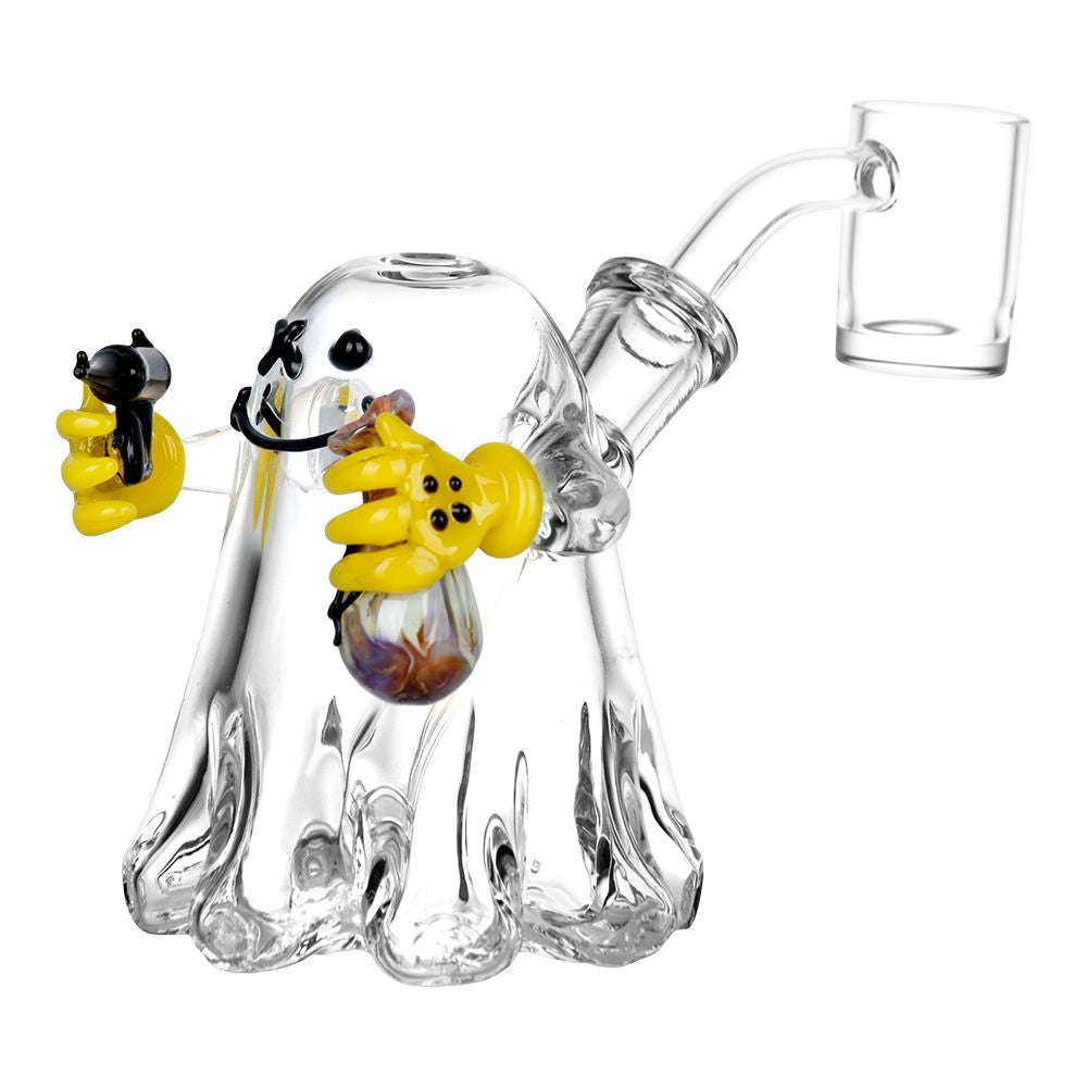 Ghost Robber Mini Halloween Dab Rig - Spooky & Compact 3.25" — Kush Cargo