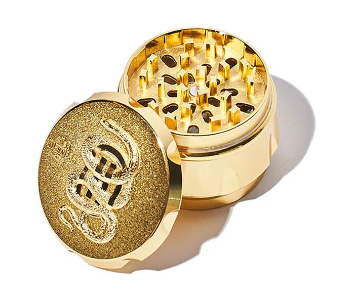 Grindzilla Luxury Grinder – Gold Electroplated 3-Chamber Herb Grinder ...