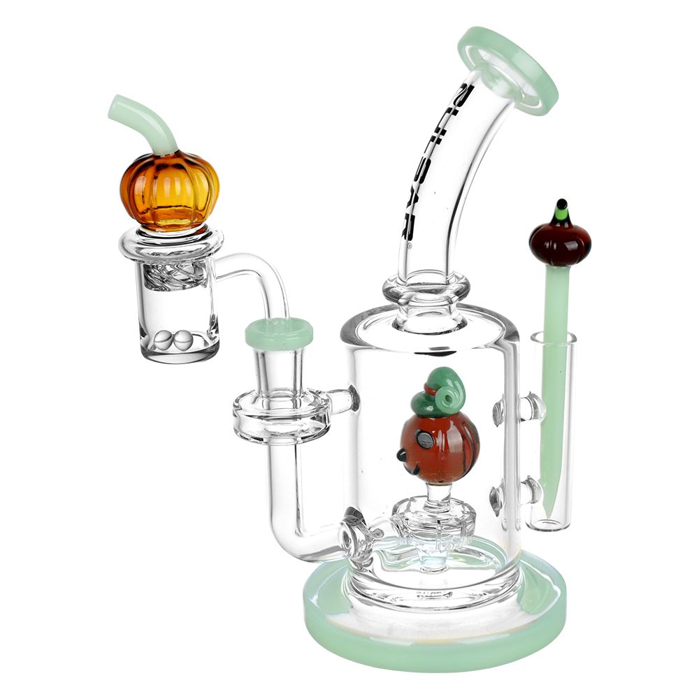 Pulsar Pumpkin Glass Dab Rig Set - 8" Jack-o-Lantern Rig — Kush Cargo
