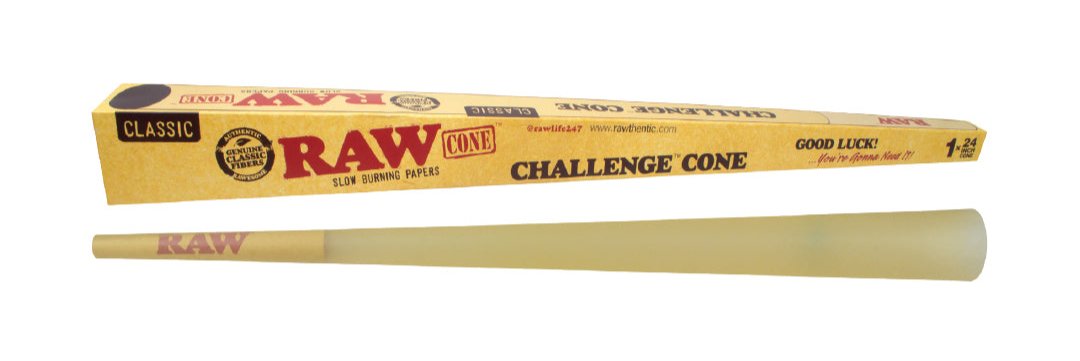 RAW Challenge Cone – 24-Inch Pre-Rolled Paper for Epic Sessions — Kush ...