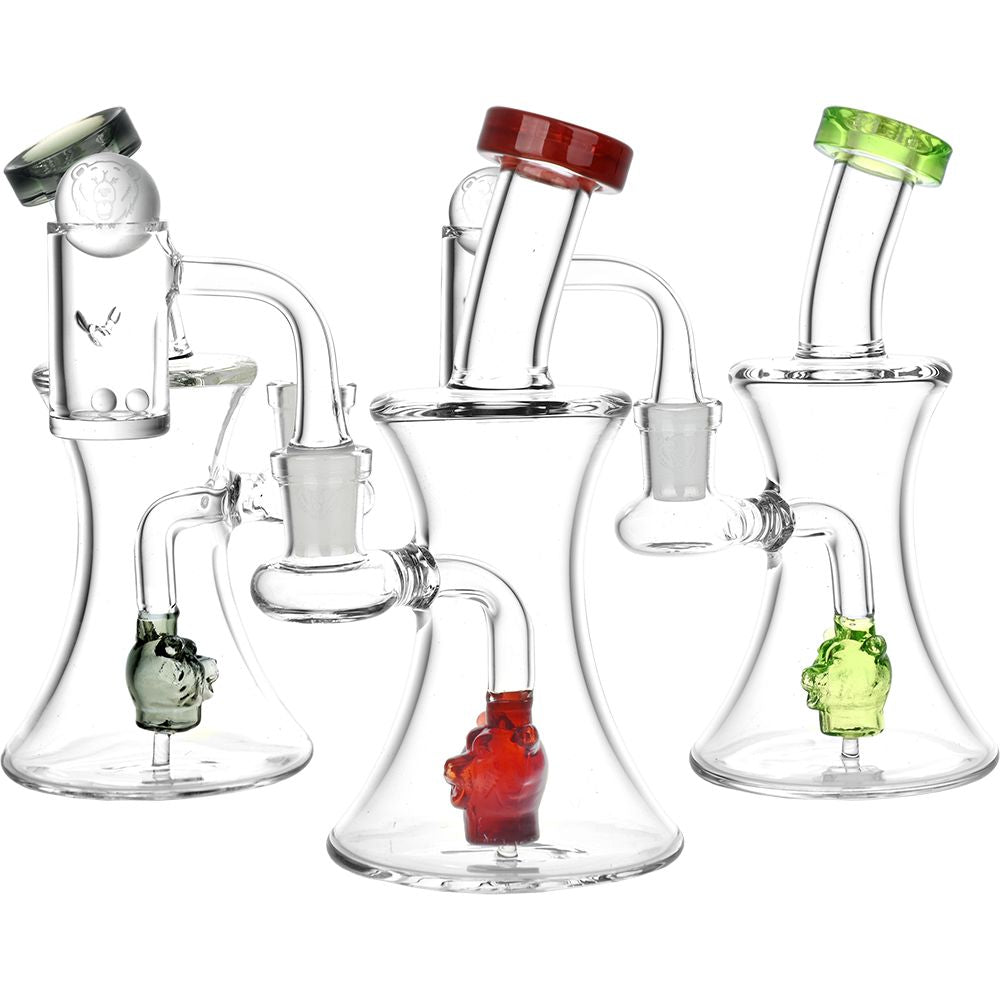 Bear Quartz 6" Dab Rig Set with Spinner Banger and Bear Head Percolator ...