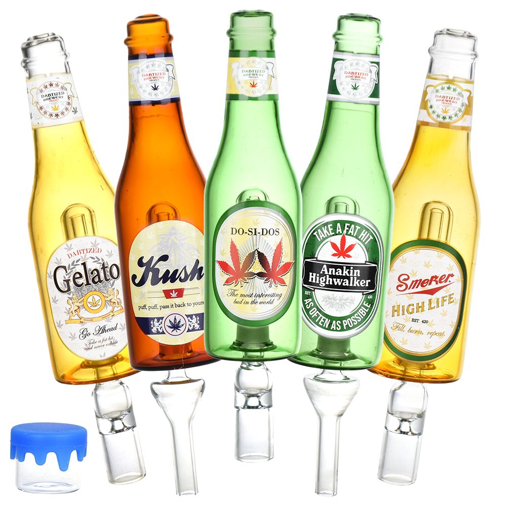 Dabtized Beer 2 in 1 Bubbler & Dab Straw | Novelty Hand Pipes — Kush Cargo