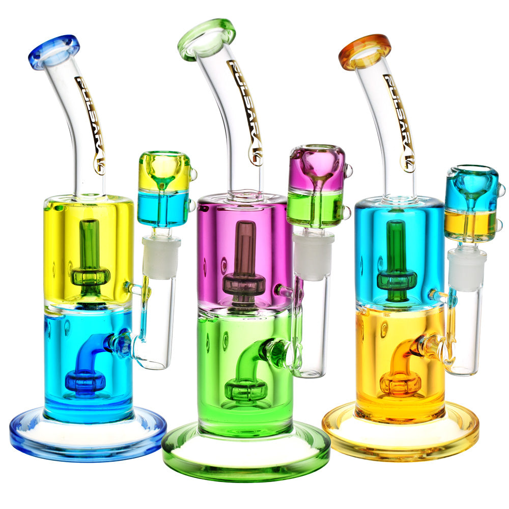 Pulsar Bicolor Glycerin Chugger Bong | Sub-Zero Smoothness & Modern ...