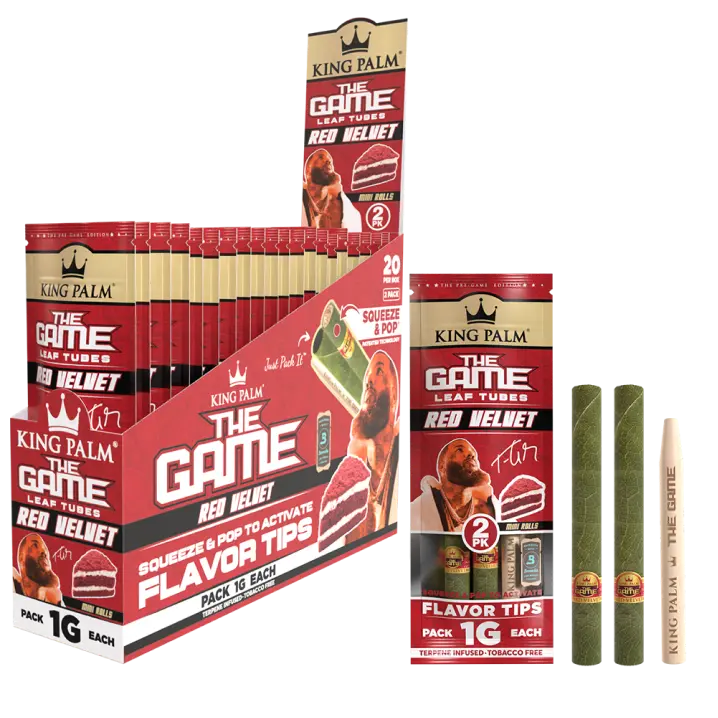 King Palm x The Game Red Velvet Mini Rolls — Kush Cargo