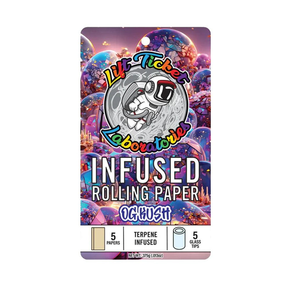 Lift Ticket Terp Infused King Size Rolling Papers + Tips Kit - 4 Flavo ...