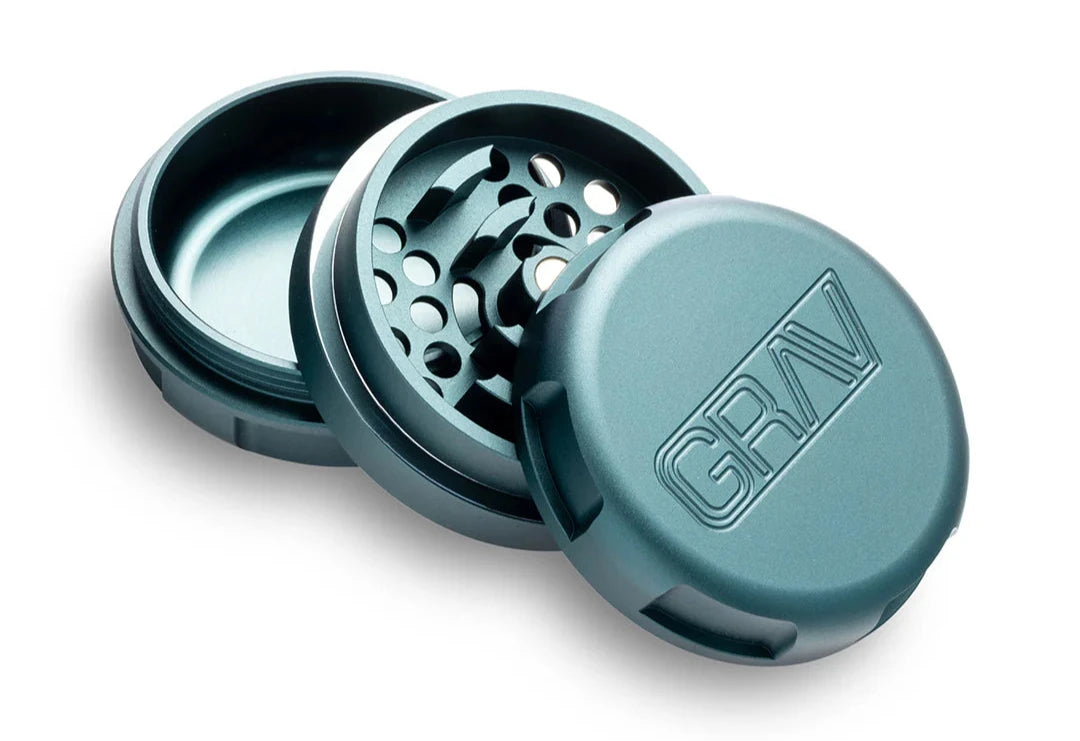 GRAV® 3-Piece Grinder - Compact CNC Aluminum Herb Grinder — Kush Cargo