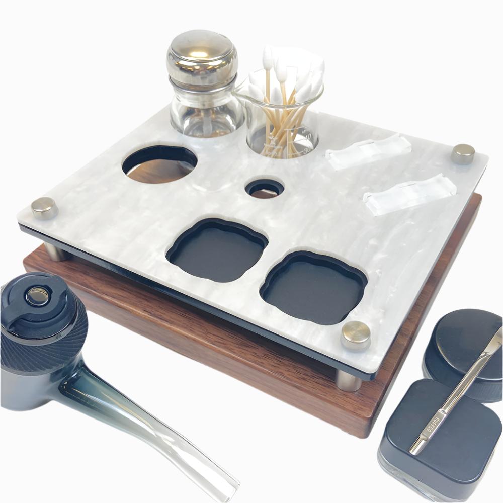 Puffco Proxy Pipe Holder & Dab Tray Organizer | 8" Cleaning Station ...