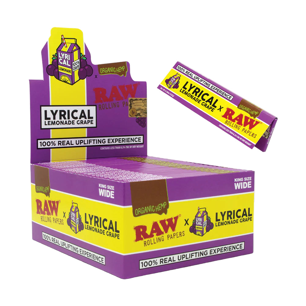 RAW x Lyrical Lemonade Grape Papers – King Size Wide — Kush Cargo