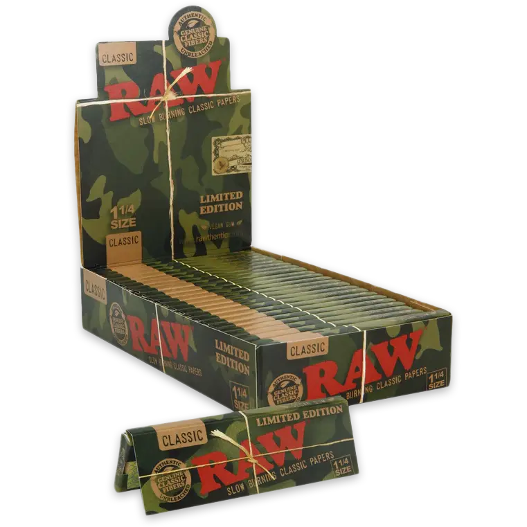 RAW Limited Edition Camo Rolling Papers | Online Rolling Paper Shop ...