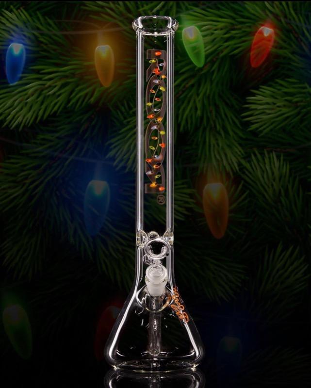 ROOR Glass Limited Edition Holiday 14" Bong - Xmas Lights Label — Kush ...