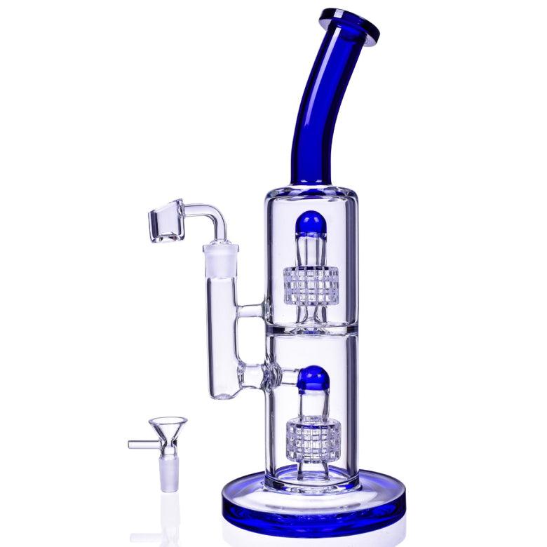 13" Double Matrix Perc Dab Rig — Kush Cargo